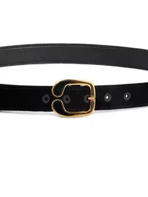 Etro Velvet Belt With Enamelled Paisley Buckle
