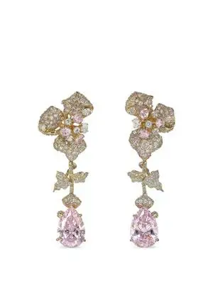 ANABELA CHAN Candy Orchid Diamond Earrings - Gold