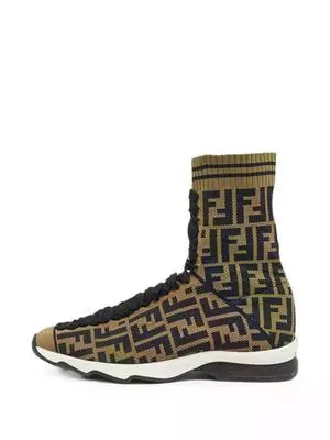 Fendi Rockoko Zucca Slip-on Sneakers