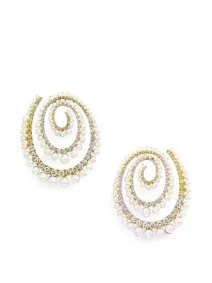 ANABELA CHAN Vortex Pearl Hoop Earrings