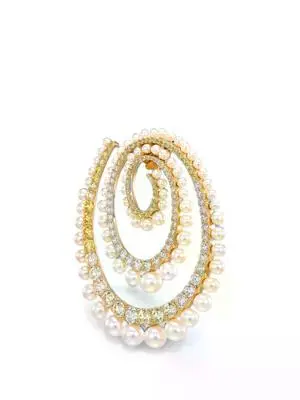 ANABELA CHAN Vortex Pearl Hoop Earrings