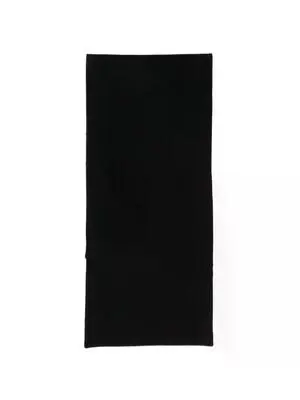 RIER Logo-patch Fleece Scarf - Black