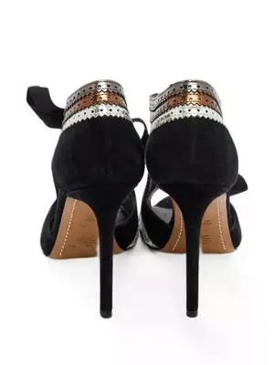 Etro Brogue Ribbon-tie Pumps