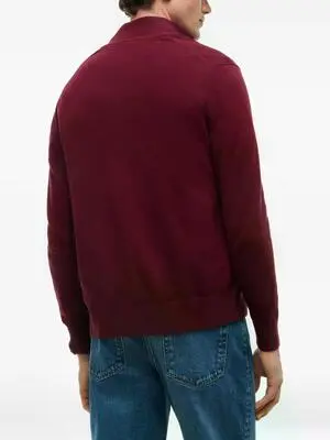 Tommy Hilfiger Embroidered Zip-up Cardigan - Red