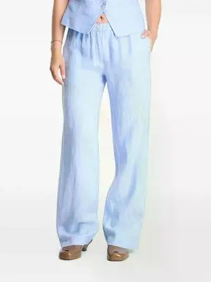 SAMSOE SAMSOE Elasticated-waistband Trousers - Blue