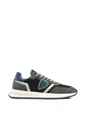 Philippe Model Panelled Logo Patch Sneakers - Blue