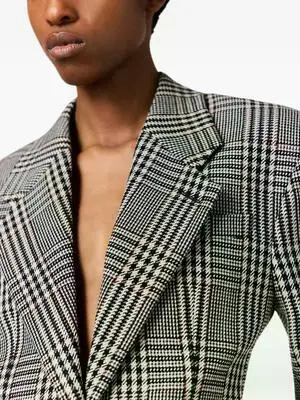 Stella McCartney Prince Of Wales Check Wool Blazer