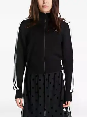 Adidas Knitted Firebird Track Top - Black