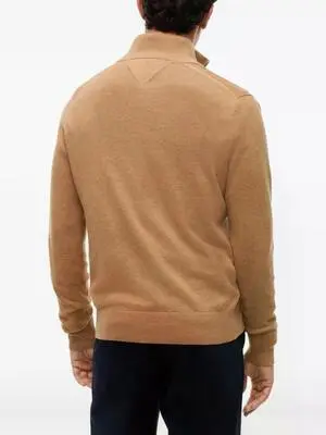 Tommy Hilfiger Quarter-zip Logo-embroidered Sweater