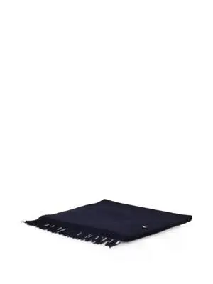 Tommy Hilfiger Fringed Logo-plaque Scarf