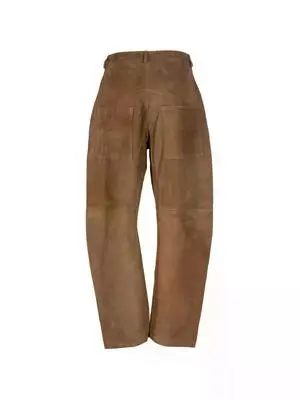 GIORGIO BRATO Suede Panelled Trousers