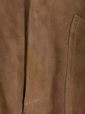 GIORGIO BRATO Suede Panelled Trousers