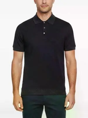 LOUIS VUITTON Monogram Knit Polo Shirt - Blue