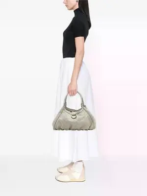 Gucci 2016-2026 Guccissima Abbey D Ring Shoulder Bag - White