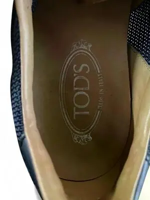 TOD'S Navy Suede And Mesh Lace-up Sneakers