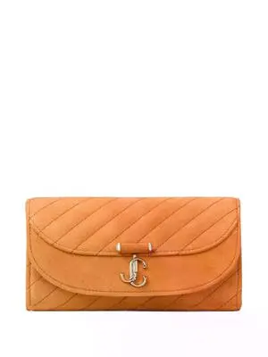 JIMMY CHOO Quilted Leather Chain-strap Wallet - Orange