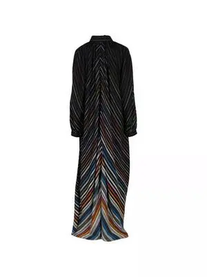 MARRAKSHI LIFE Striped Long-sleeve Maxi Dress