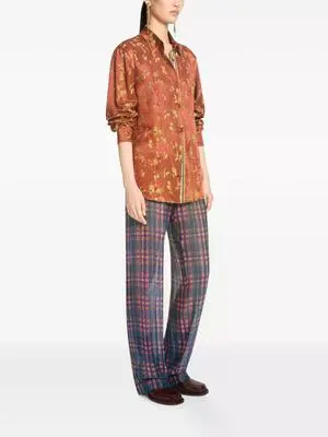 Dries Van Noten Floral Double-dye Jacquard Shirt