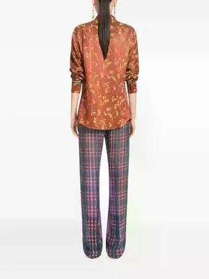 Dries Van Noten Floral Double-dye Jacquard Shirt