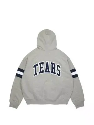 DENIM TEARS Logo-appliqué Zip-up Hoodie - Grey