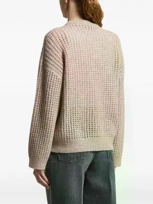 Peserico Sequin-embellished Open-knit Sweater