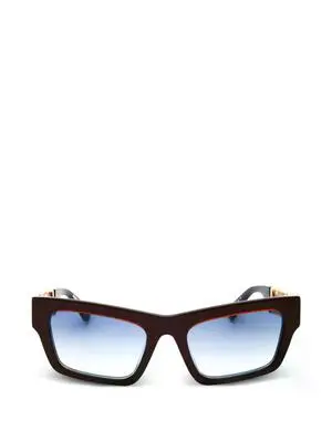 Moschino Rectangle Full-rim Sunglasses - Brown