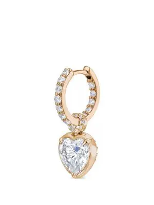ANABELA CHAN Simulated Diamond Heart Hoop Earrings
