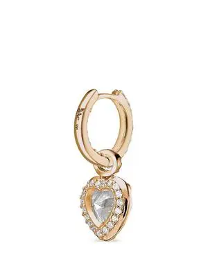 ANABELA CHAN Simulated Diamond Heart Hoop Earrings