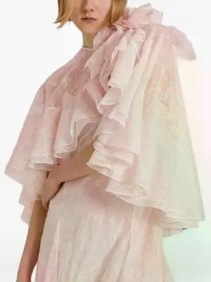 Alberta Ferretti Floral-lace Maxi Dress