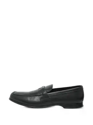 Prada Logo-embellished Leather Loafers