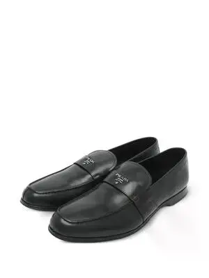 Prada Logo-embellished Leather Loafers