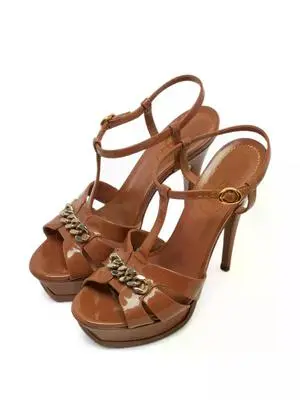 Saint Laurent Tribute Chain-link Platform Sandals