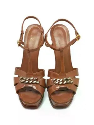 Saint Laurent Tribute Chain-link Platform Sandals