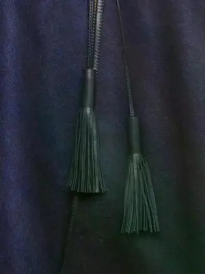 Hermès Wool Poncho With Tassel Trim And V-neck