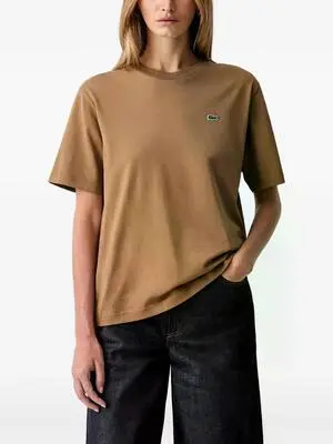 Lacoste Relaxed-fit Soft-cotton T-shirt - Brown