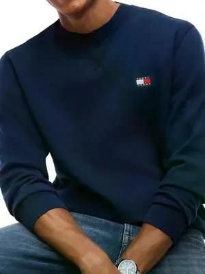 Tommy Hilfiger Logo-patch Crew-neck Sweater
