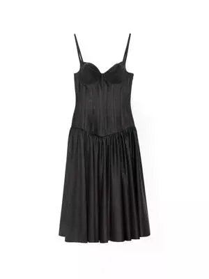 JEAN PAUL GAULTIER Ribbed Conic Cup Midi Dress - Grey