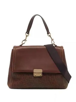 Carolina Herrera Baret Monogram-embossed Tote Bag