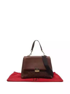 Carolina Herrera Baret Monogram-embossed Tote Bag