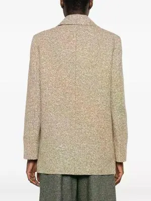Peserico Double-breasted Tweed Blazer