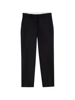 Tommy Hilfiger Logo-plaque Pressed-crease Trousers