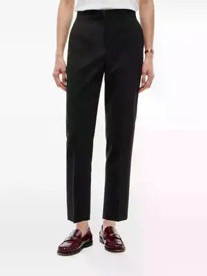 Tommy Hilfiger Logo-plaque Pressed-crease Trousers