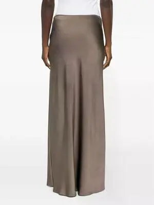 Fabiana Filippi Satin Finish Maxi Skirt - Grey