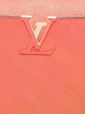 LOUIS VUITTON Capucines Leather Tote Bag - Pink