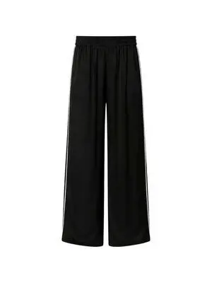 Zadig&Voltaire Wide-leg Satin Trousers - Black