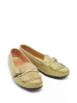 TOD'S Gommino Fringed Buckle Loafers