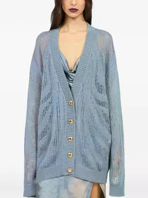 Roberto Cavalli Open-knit Cardigan
