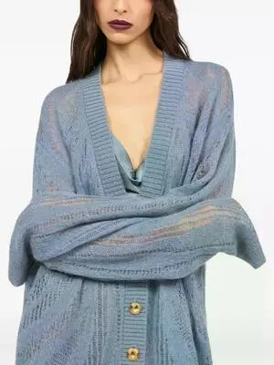 Roberto Cavalli Open-knit Cardigan