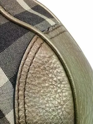 Burberry Check-print Drawstring Shoulder Bag
