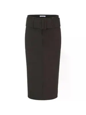 Patrizia Pepe Belted Pencil Midi Skirt